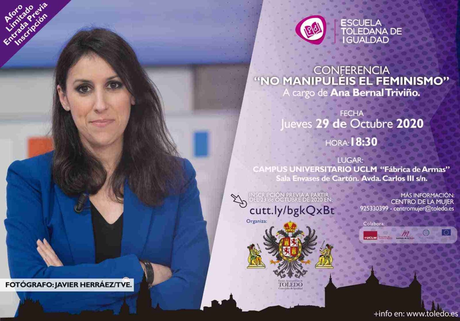 ACTIVIDAD DE LA ETI: CONFERENCIA ANA BERNAL “NO MANIPULÉIS EL FEMINISMO”.